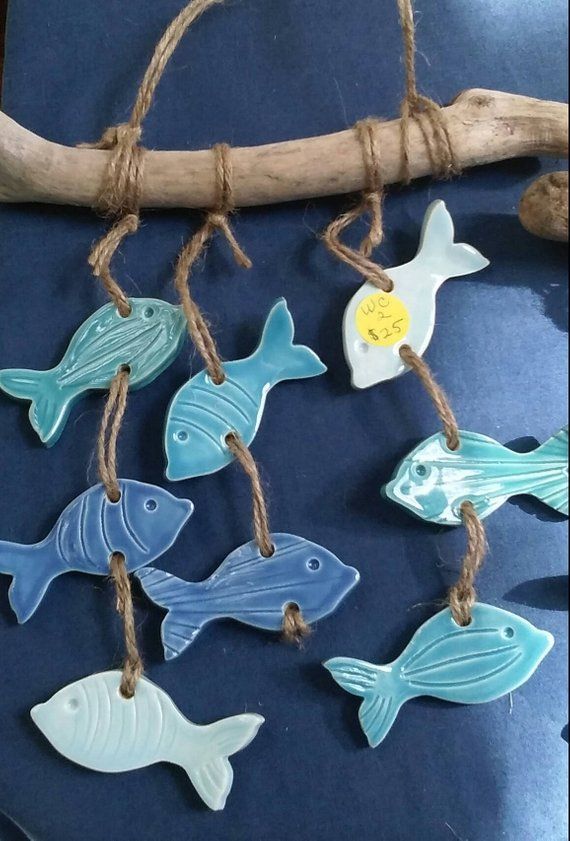 Fish Themed Windchimes, Umhlaba Pottery Studio, Mossel Bay, 20 December ...