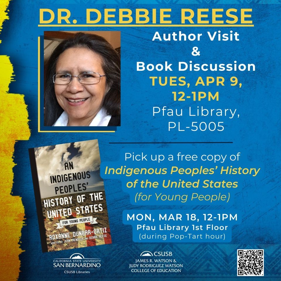 Dr. Debbie Reese, Author Visit & Book Discussion, 5500 University Pkwy ...
