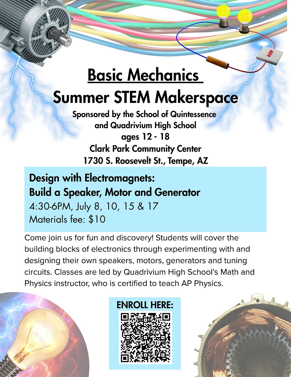Summer STEM Makerspace - Basic Mechanics - kids, preteens, teens, Clark ...