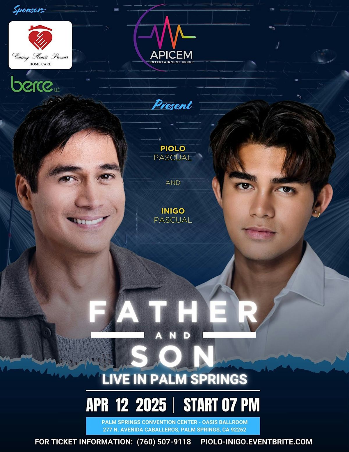 Father and Son - Piolo Pascual and Inigo Pascual - Live in Palm Springs ...