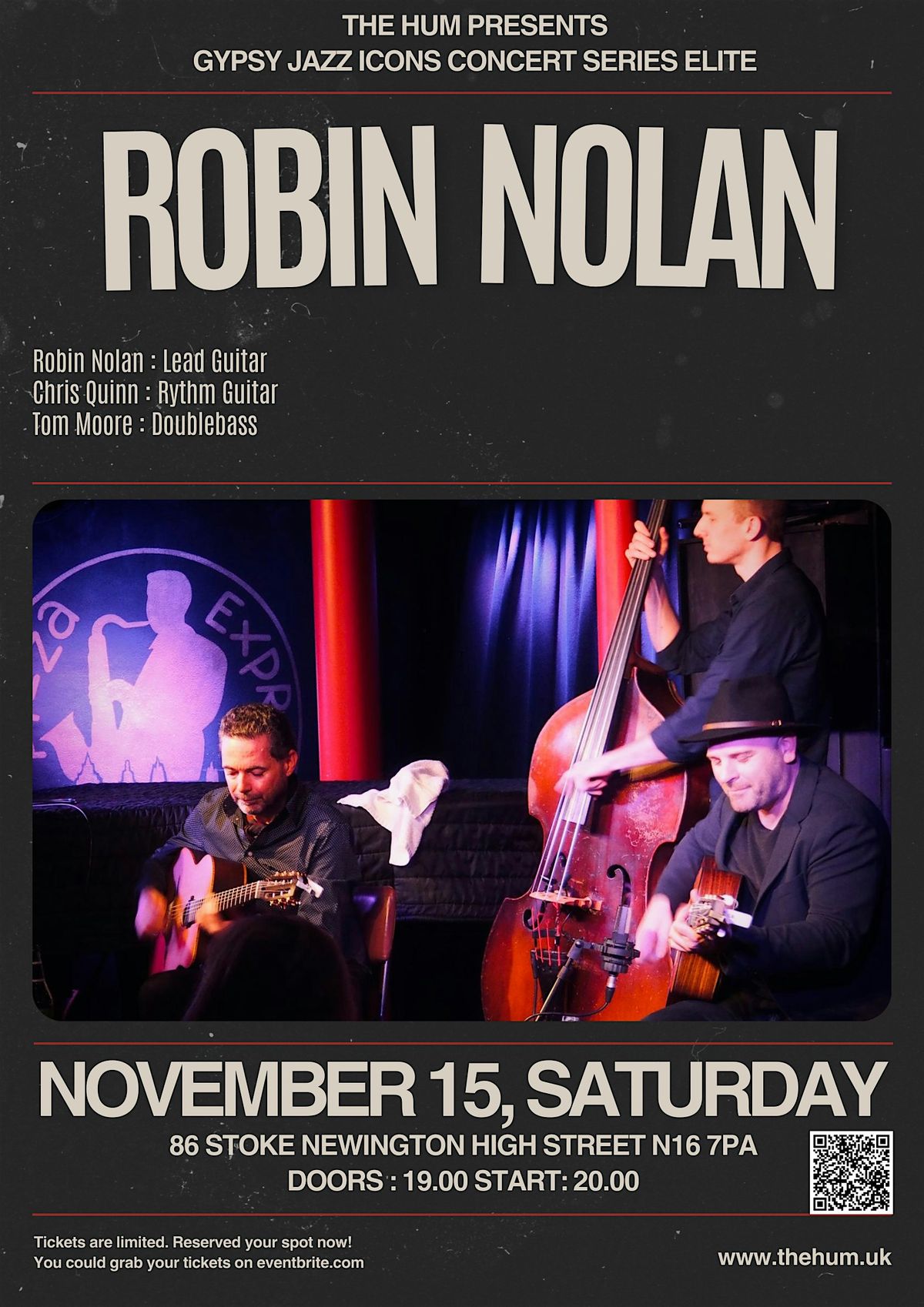 Robin Nolan Trio, The Hum, London, 15 November 2025 | AllEvents