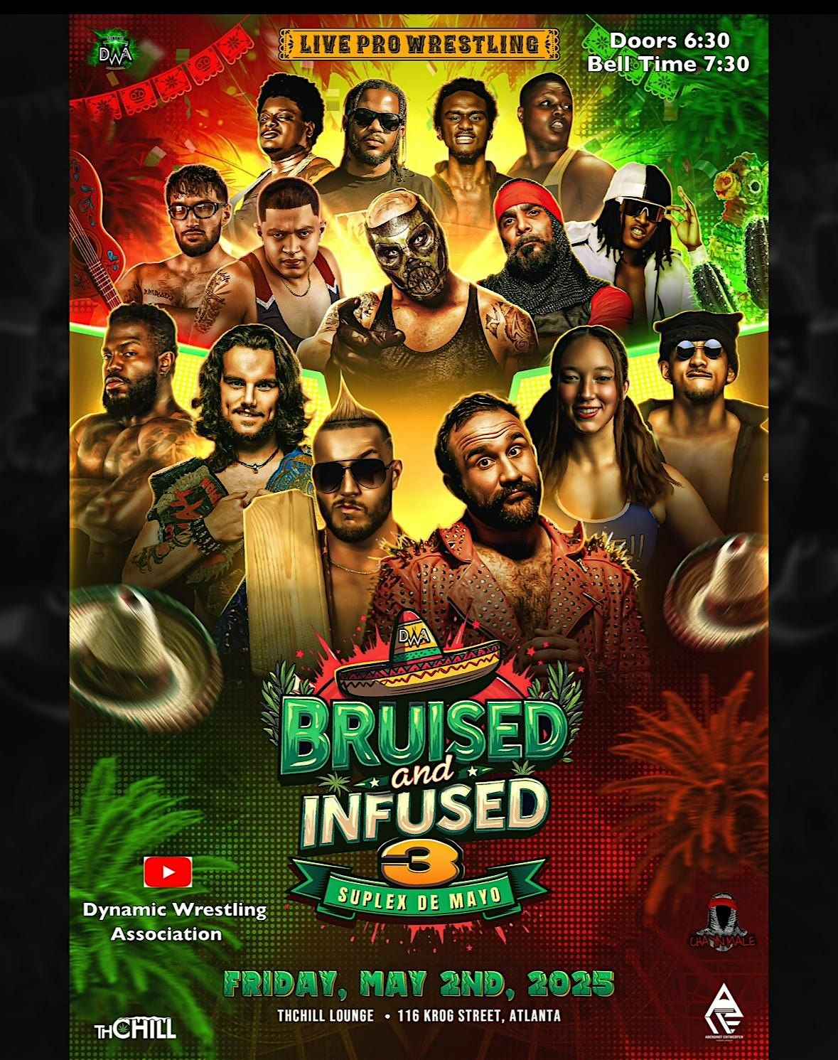 DWA Bruised & Infused "Suplex De Mayo", 116 Krog St NE, Atlanta, 2 May ...