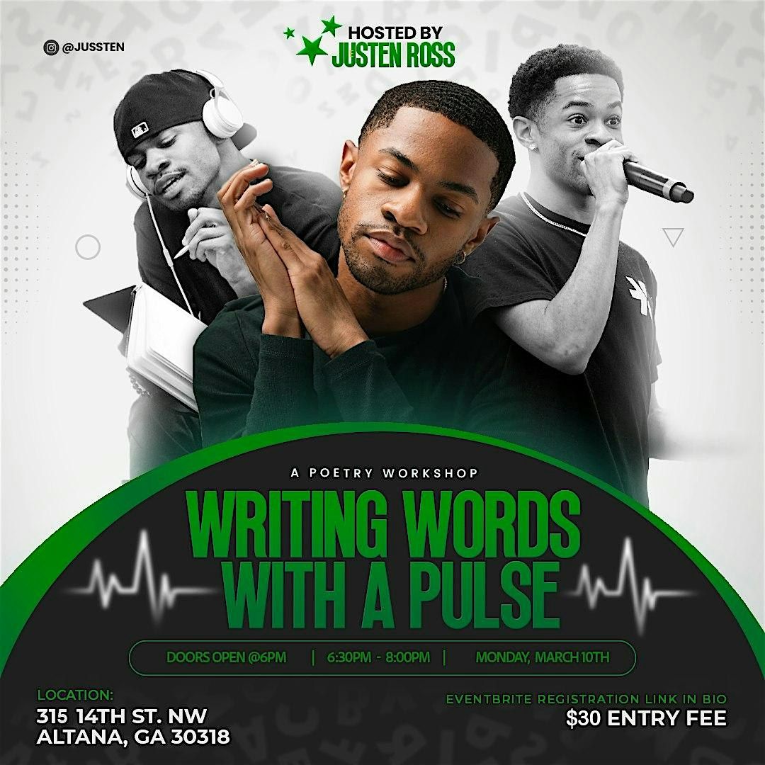Writing Words With A Pulse: A Poetry Workshop, 315 14th St NW, Atlanta ...