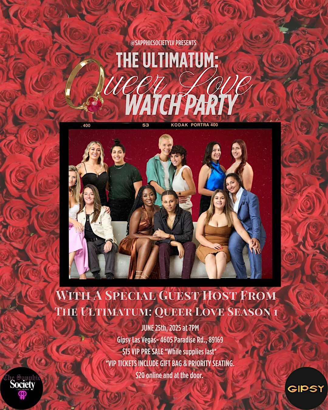 The Ultimatum Queer Love S2 Watch Party Hosted by The Sapphic Society LV, Gipsy, Las Vegas, 25 ...
