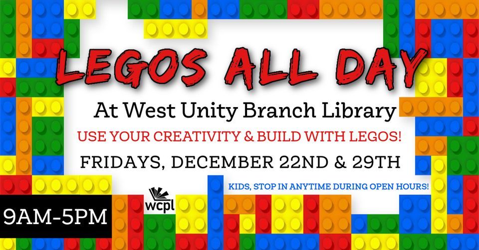 Legos All Day: West Unity Branch Library, 109 S High St, West Unity, OH ...