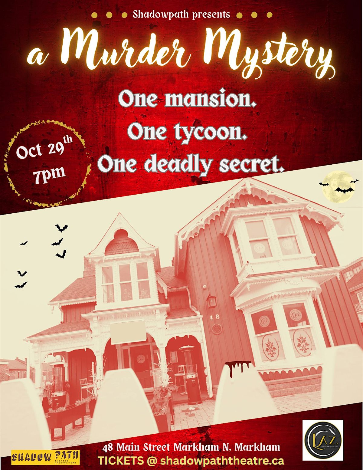 Who Killed Mr. M? A M**der Mystery at Laz Authentic Cuisine, Laz ...