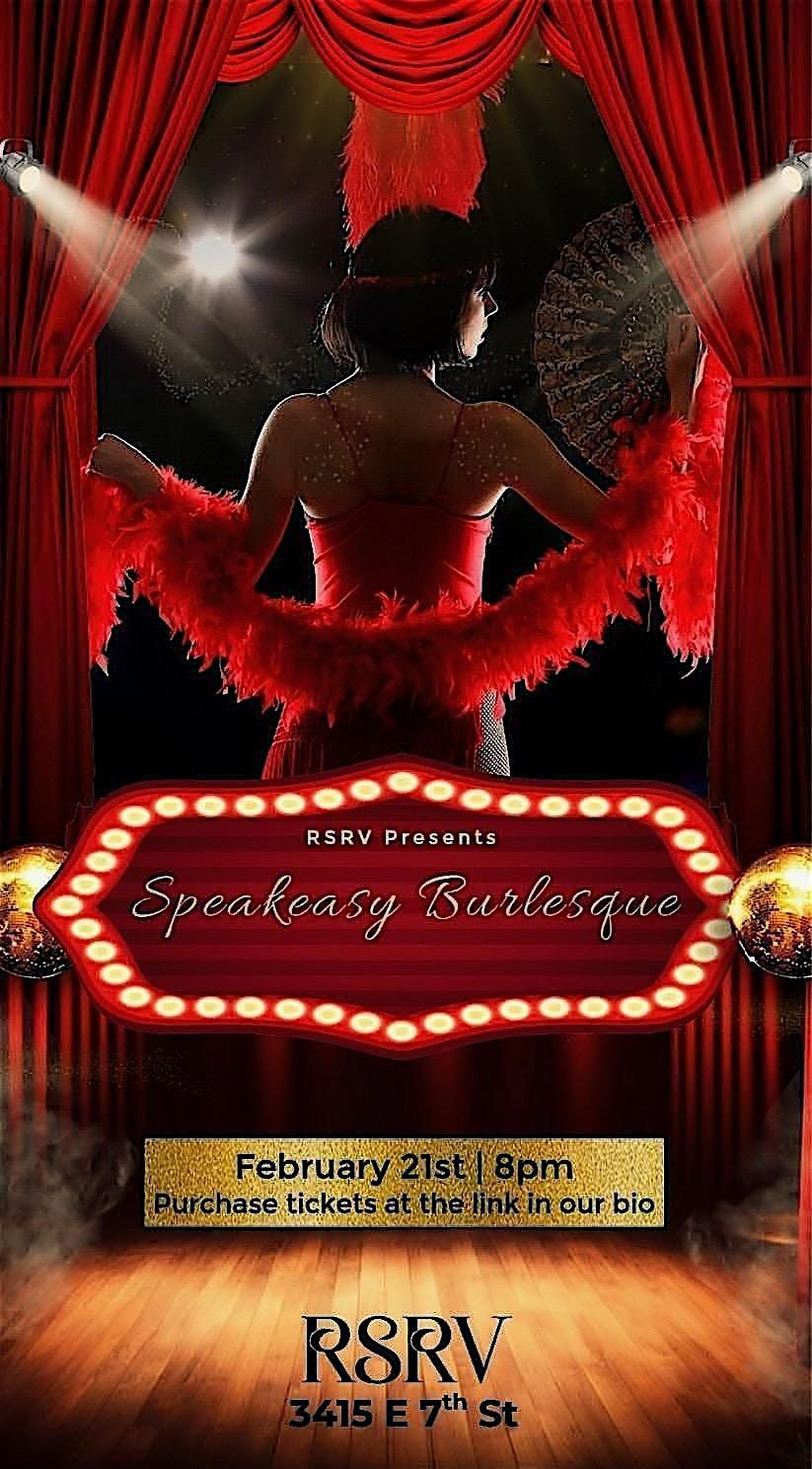 Speakeasy Burlesque Night at The RSRV, The RSRV, Austin, 21 February ...