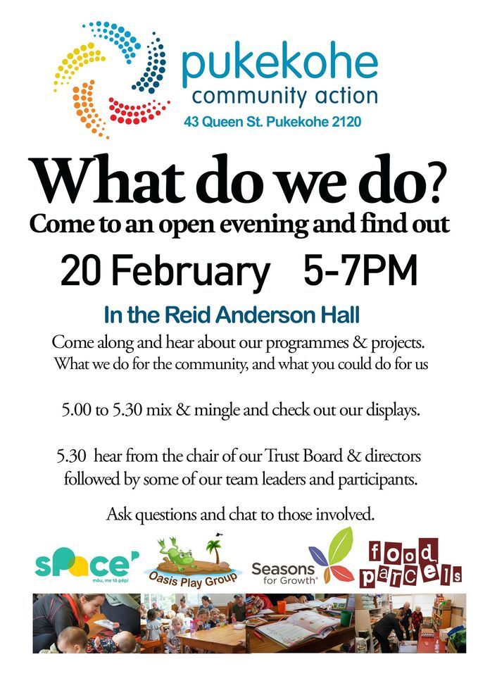 Open Evening, 43 Queen St, Pukekohe 2120, New Zealand, Pukekohe East ...