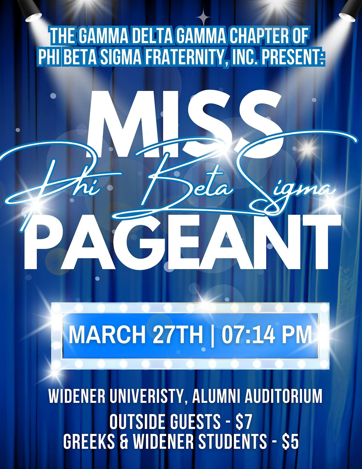 Miss Phi Beta Sigma Pageant - Gamma Delta Gamma Chapter, Widener ...
