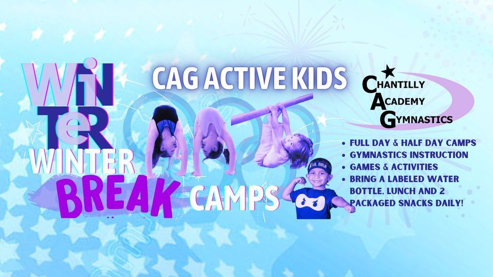 CAG Active Kids Winter Break Camps, Chantilly Academy Gymnastics, 28 ...