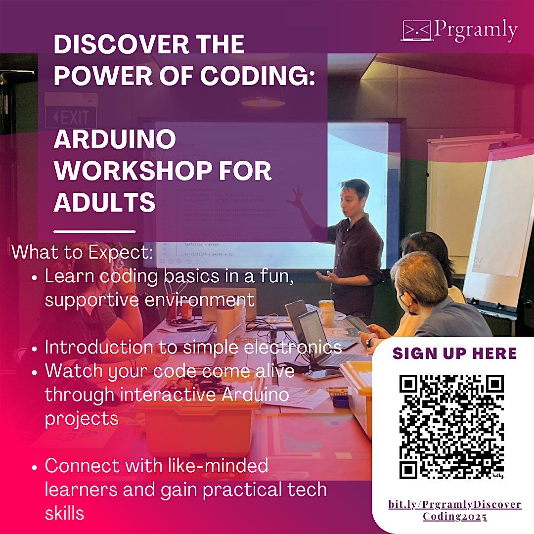 Discover the Power of Coding: Arduino Workshop for Adults, Lifelong ...