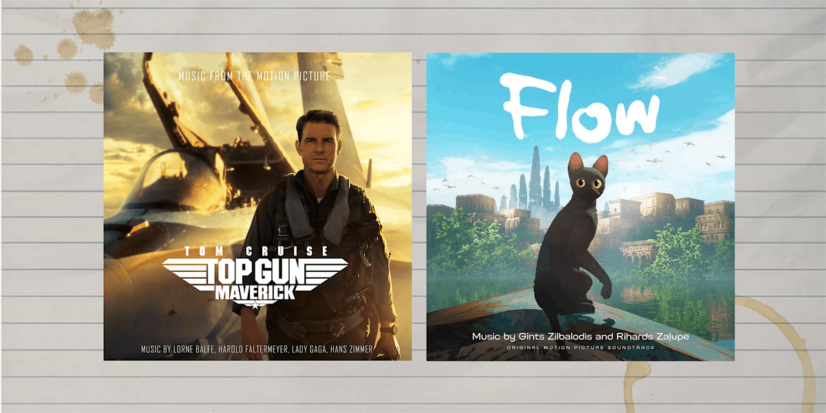 Writing to music from... Top Gun: Maverick + Flow, Another Country ...