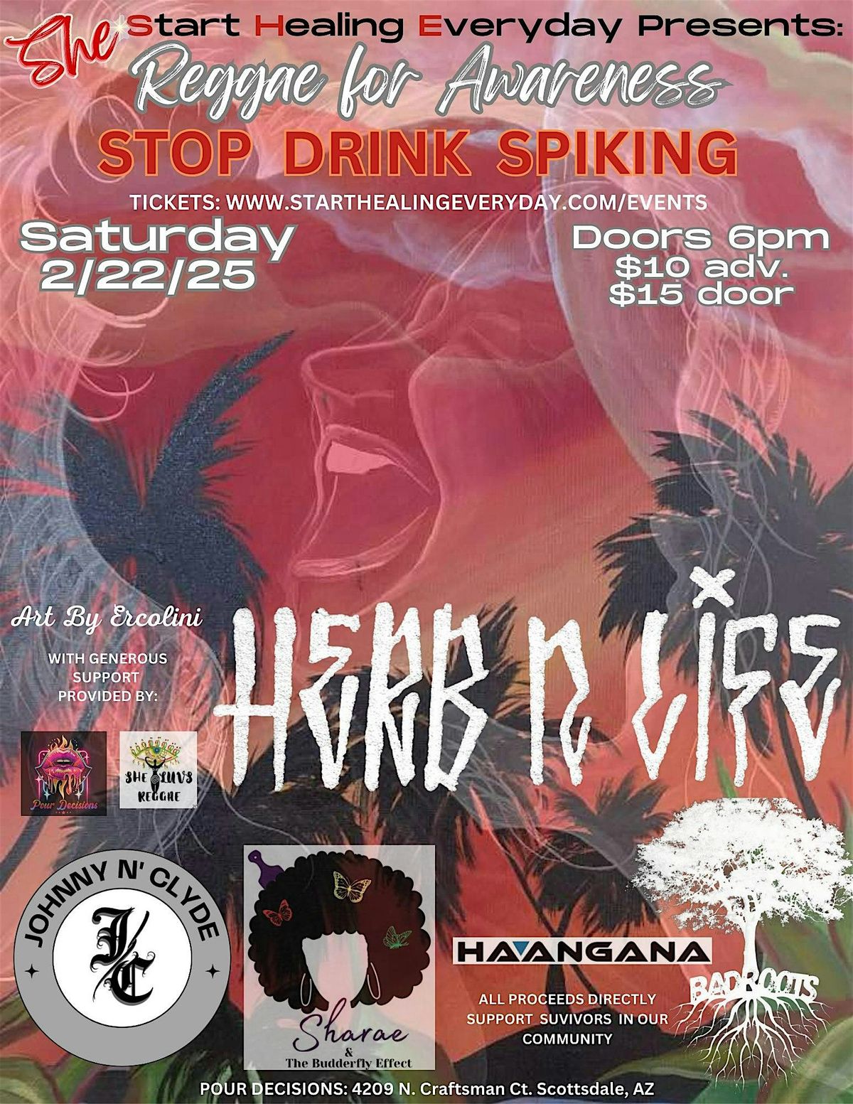 SHE Presents: Reggae for Awareness - STOP DRINK SPIKING - SURVIVOR ...