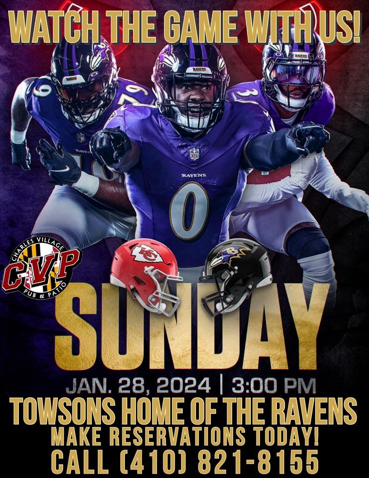 AFC & NFC Championship watch Party! , Charles Village Pub & Patio ...