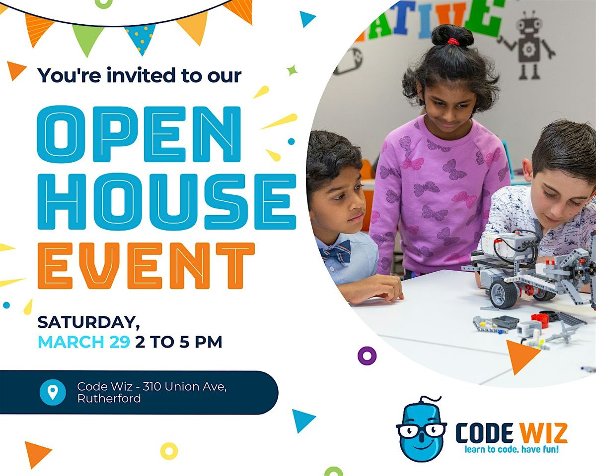 Code Your Way into Our Open House, Code Wiz - Rutherford, NJ - Coding & Robotics Classes & Camps ...
