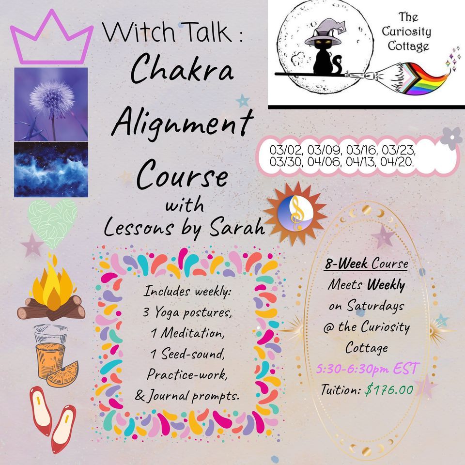 Witch Talk: Chakra Alignment Course, 229 Fury's Ferry Road #115 ...