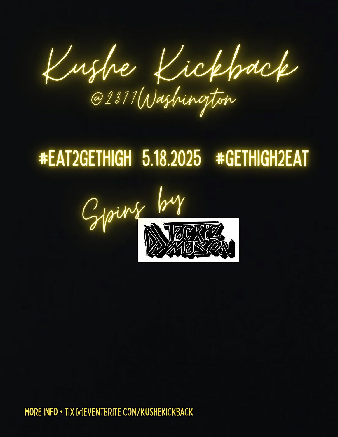 Kushe Kickback, 2377 Washington St, Boston, 18 May 2025 | AllEvents