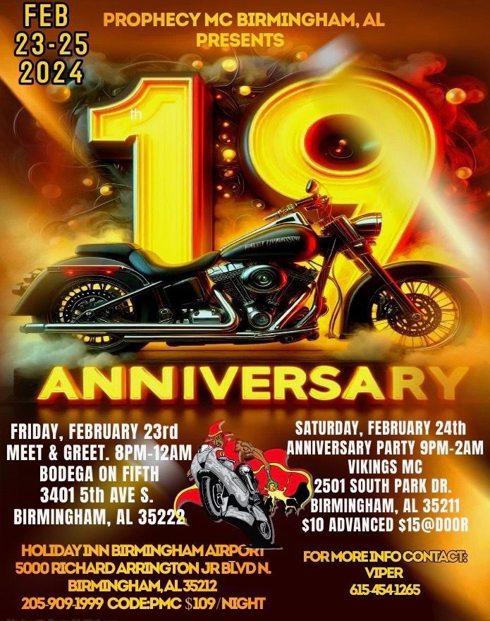 Prophecy Motorcycle Club Birmingham Anniversary Weekend, Vikings MC ...