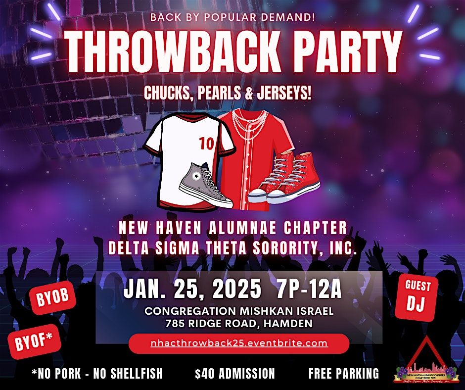 Throwback Party: Chucks, Pearls and Jerseys, Congregation Mishkan ...