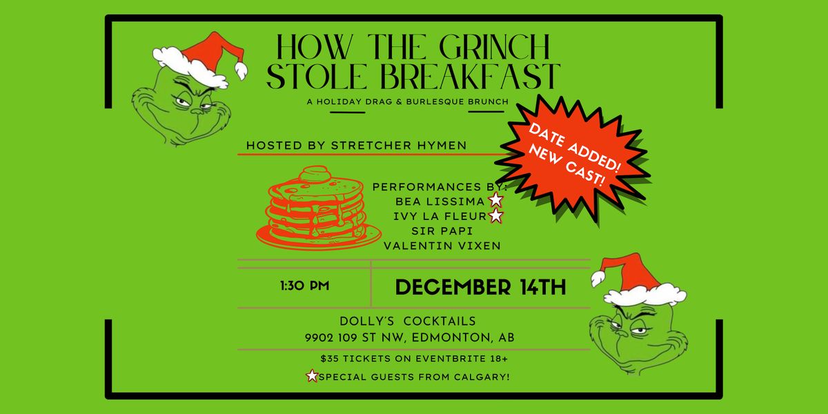 How The Grinch Stole Breakfast! **NEW DATE ADDED**, Dolly's Cocktail ...
