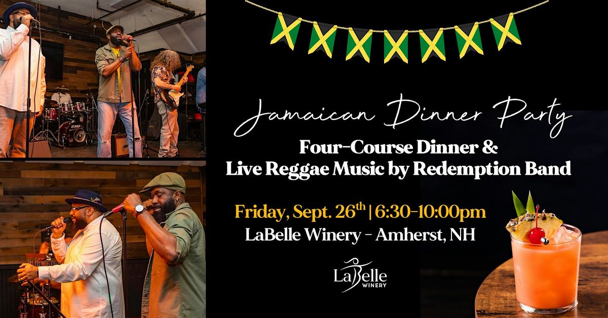 Jamaican Dinner Party with Live Reggae Band at LaBelle Winery Amherst ...