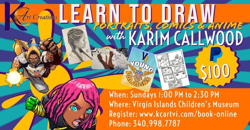 Learn to Draw Portraits, Comics, & Anime, The Virgin Islands Children's ...