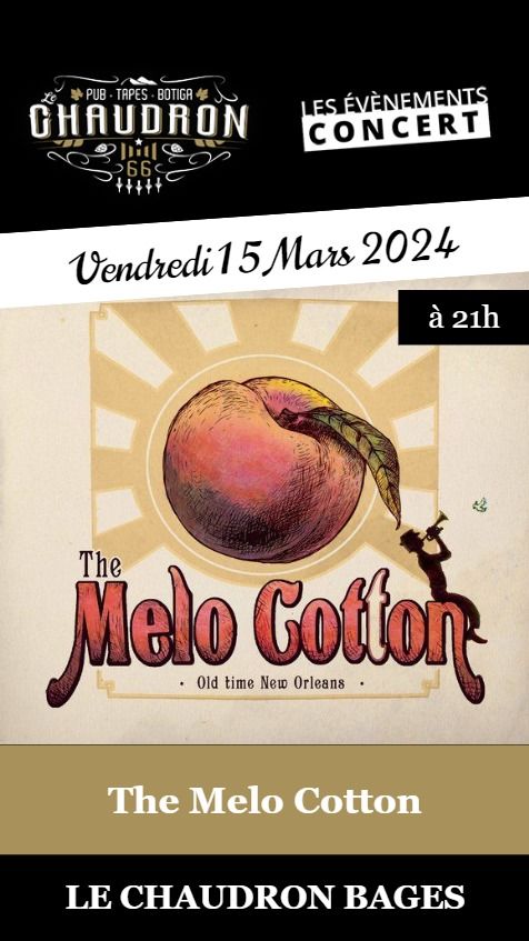 Concert : The Melo Cotton, Le Chaudron Bages, Perpignan, 15 March 2024 ...