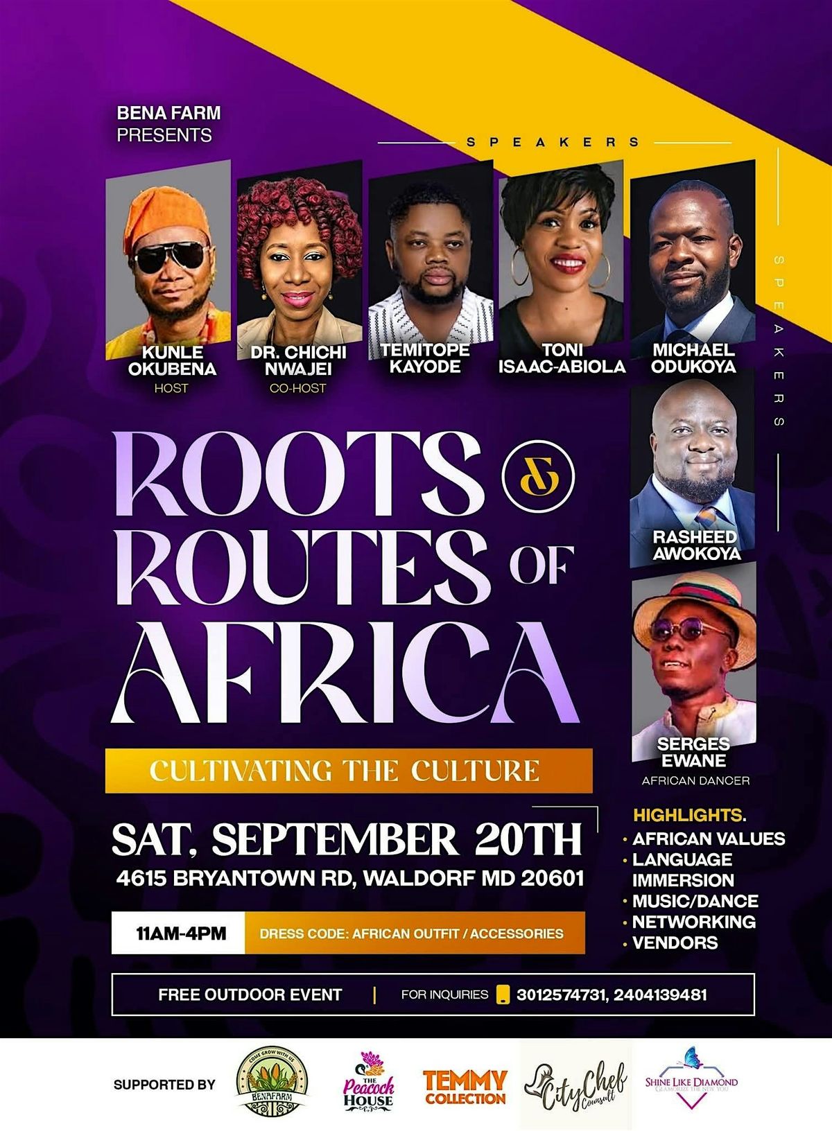 ROOTS AND ROUTES OF AFRICA, 4615 Bryantown Rd, Waldorf, 20 September ...