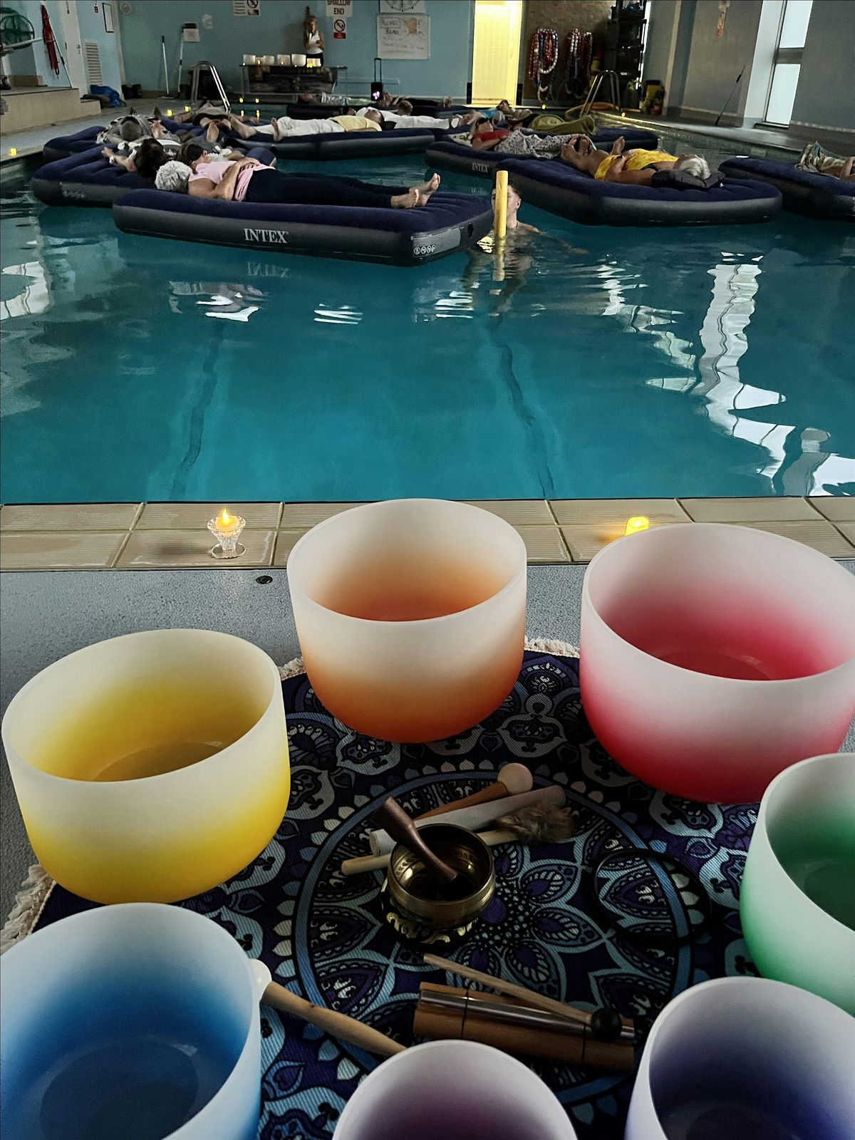 Floating Soundbath, Harpenden Swimming Pool, 18 September to 8 November ...