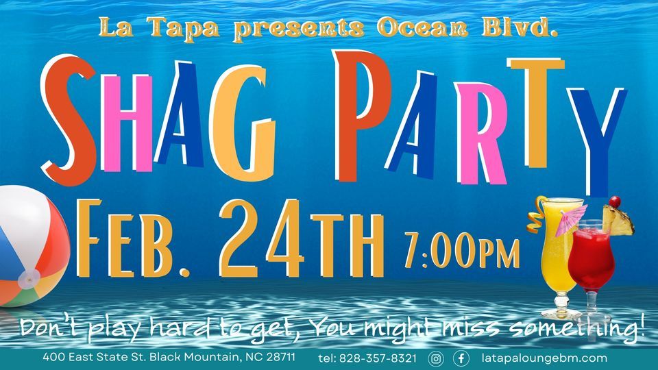 Ocean Blvd. Shag Party, La Tapa, Black Mountain, 24 February to 25 ...