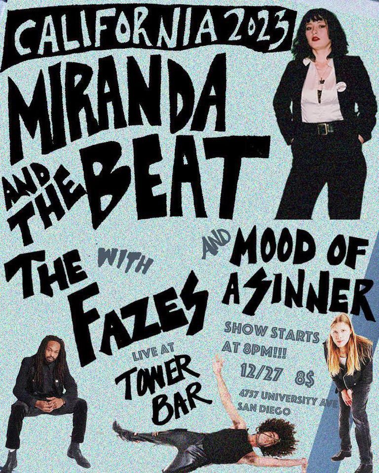 Miranda and The Beat, The Fazes, Mood Of A Sinner @ The Tower Bar, The ...