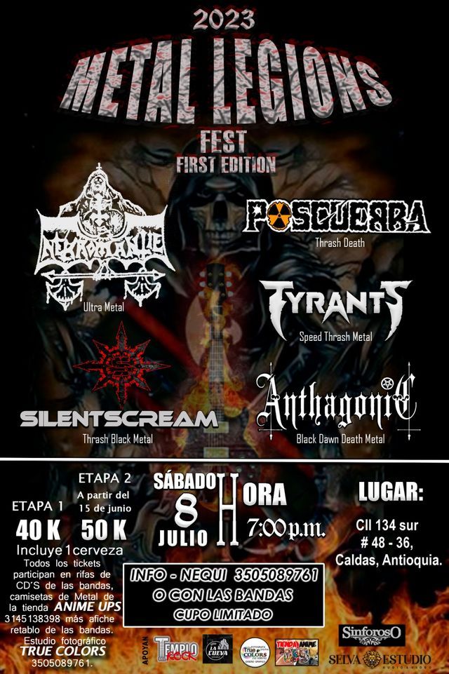 Metal Legions Fest I, 2023 , Calle 134 Sur 48-36, 055440 Caldas ...