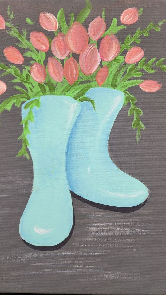 April Painting of the Month: Rain Boots, 1060 Main St, Sturgis, SD ...