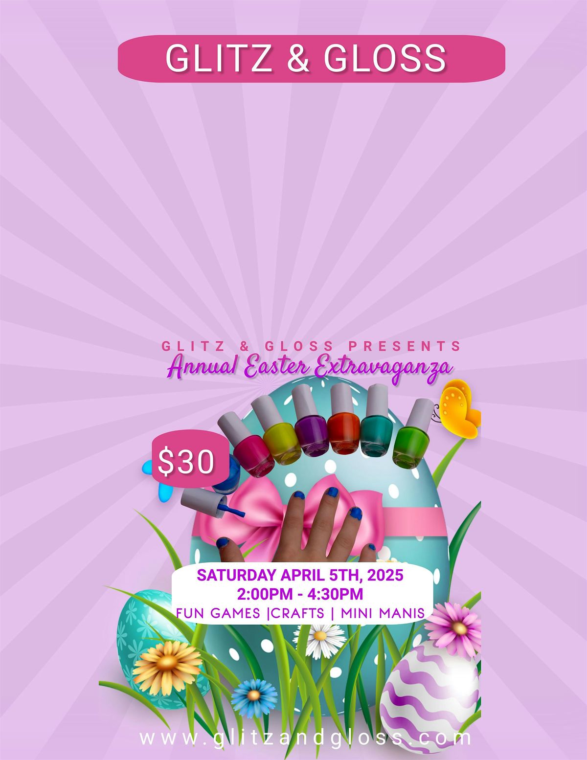 Spring Pamper Party (Easter Edition), Glitz and Gloss Kids Spa Parties ...