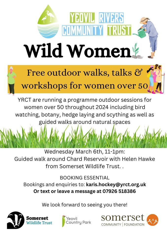 FULLY BOOKED. Wild Women (over 50) Chard reservoir walk , Oaklands Ave ... FULLY BOOKED. Wild Women (over 50) Chard reservoir walk , Oaklands Ave ...