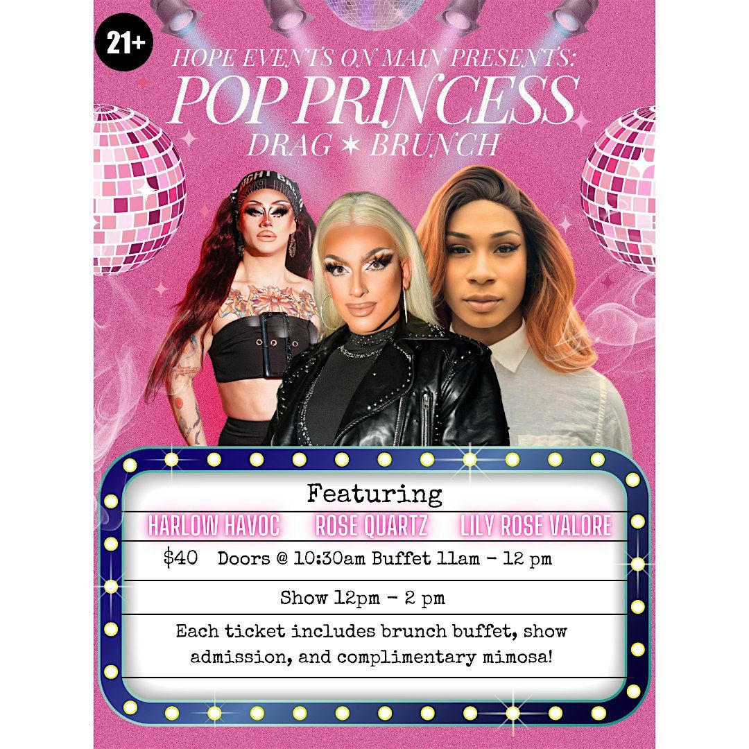 Pop Princess Drag Brunch, 999 Main St, Pawtucket, 19 April 2025 | AllEvents