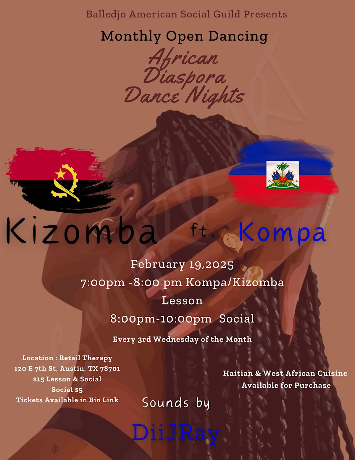 African Diaspora Dance Nights- Kizomba ft. Kompa, Retail Therapy ...