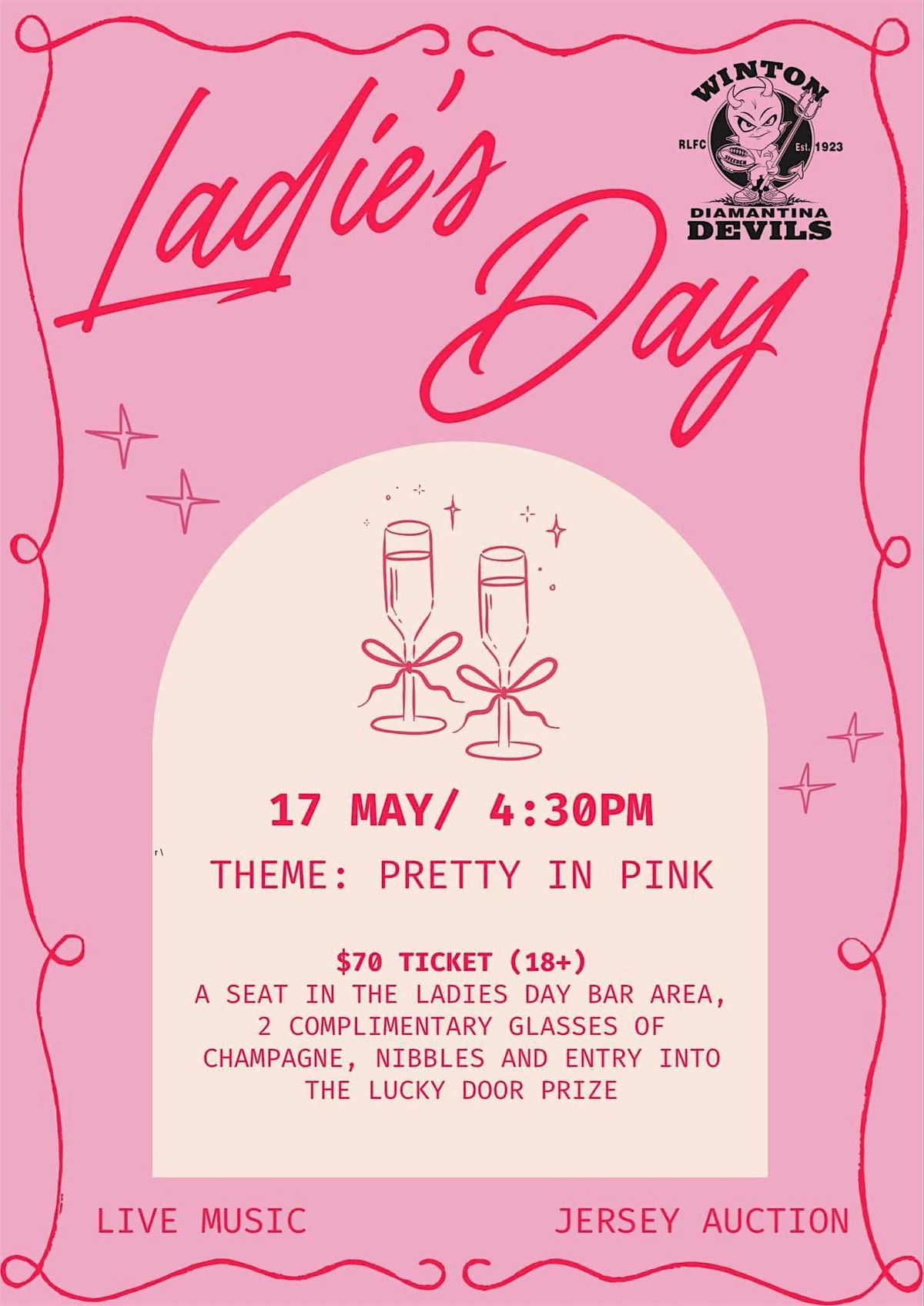 Winton Diamantina Devils Ladies Day 2025, Eric Lenton Memorial ...