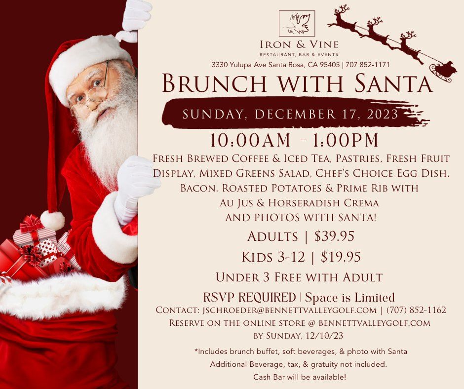 Brunch with Santa, Bennett Valley Golf Course, Santa Rosa, 17 December ...