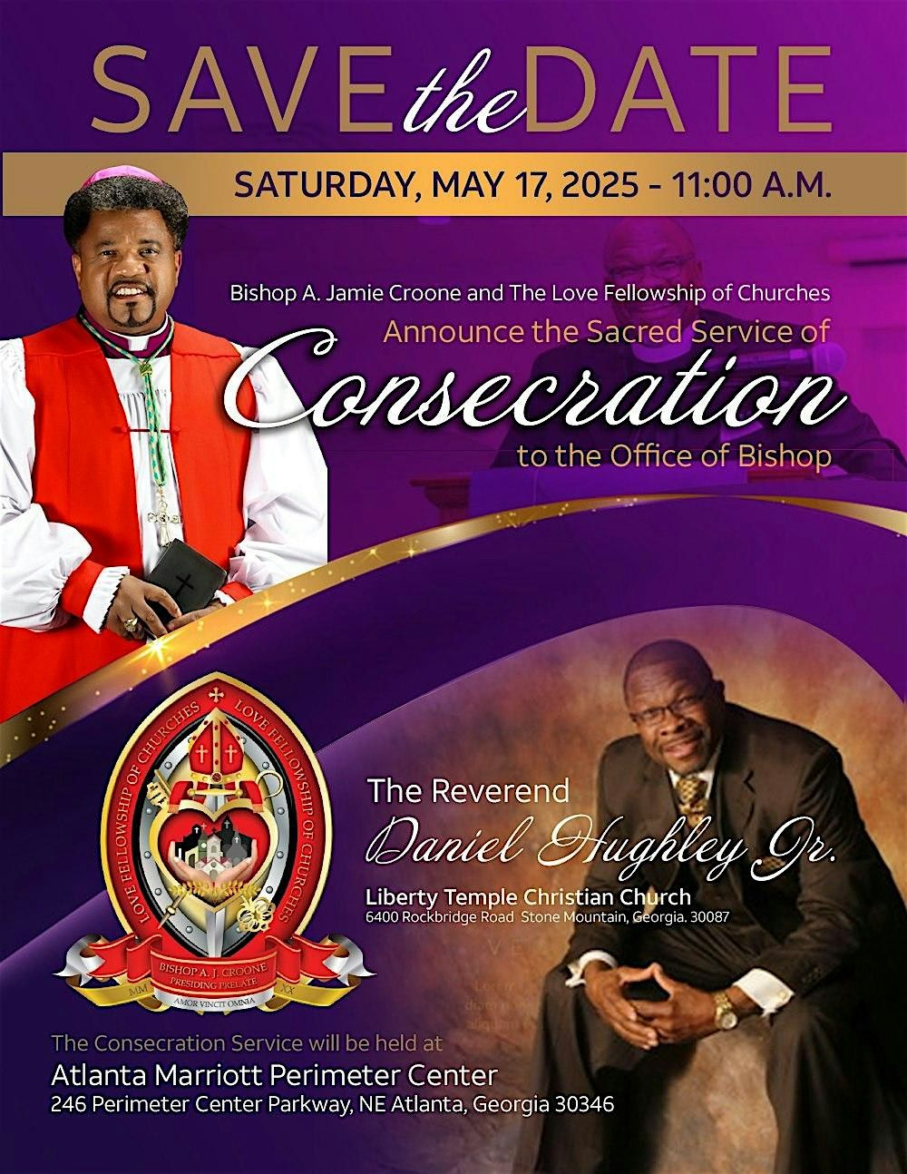 Consecration Banquet- Bishop Elect Daniel Hughley, Atlanta Marriott ...