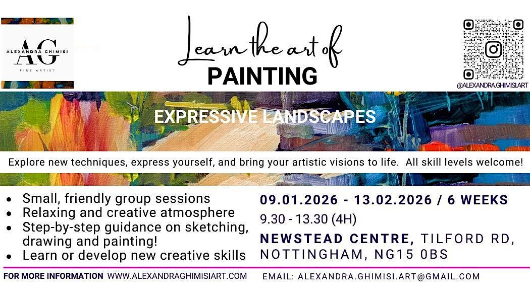 Expressive Landscapes in Acrylics, Newstead Centre, Newstead Village, 9 ...