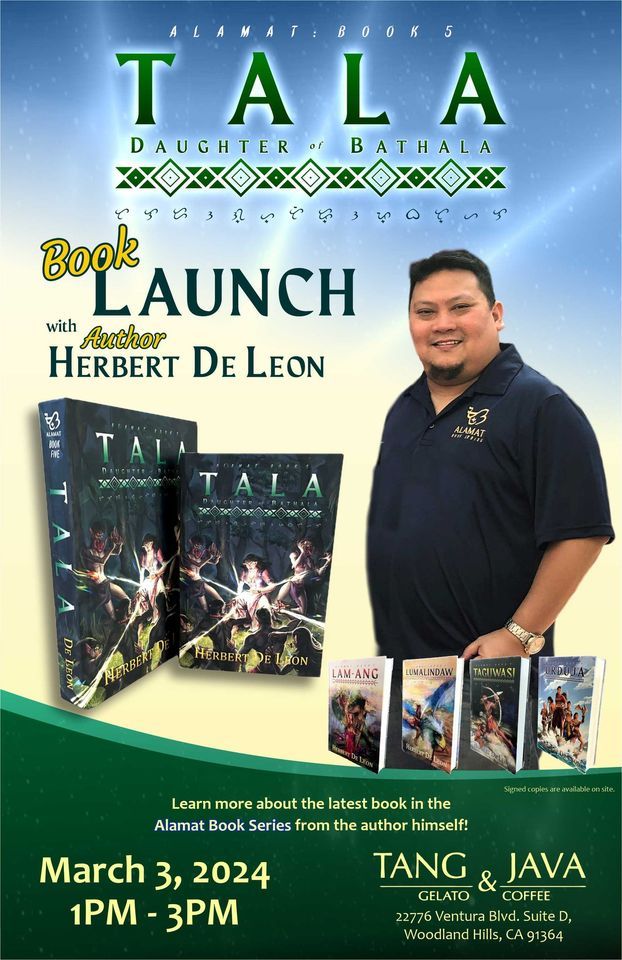 Alamat: Book 5 Tala Book Launch, Tang & Java, Woodland Hills, March 3 2024 | AllEvents.in