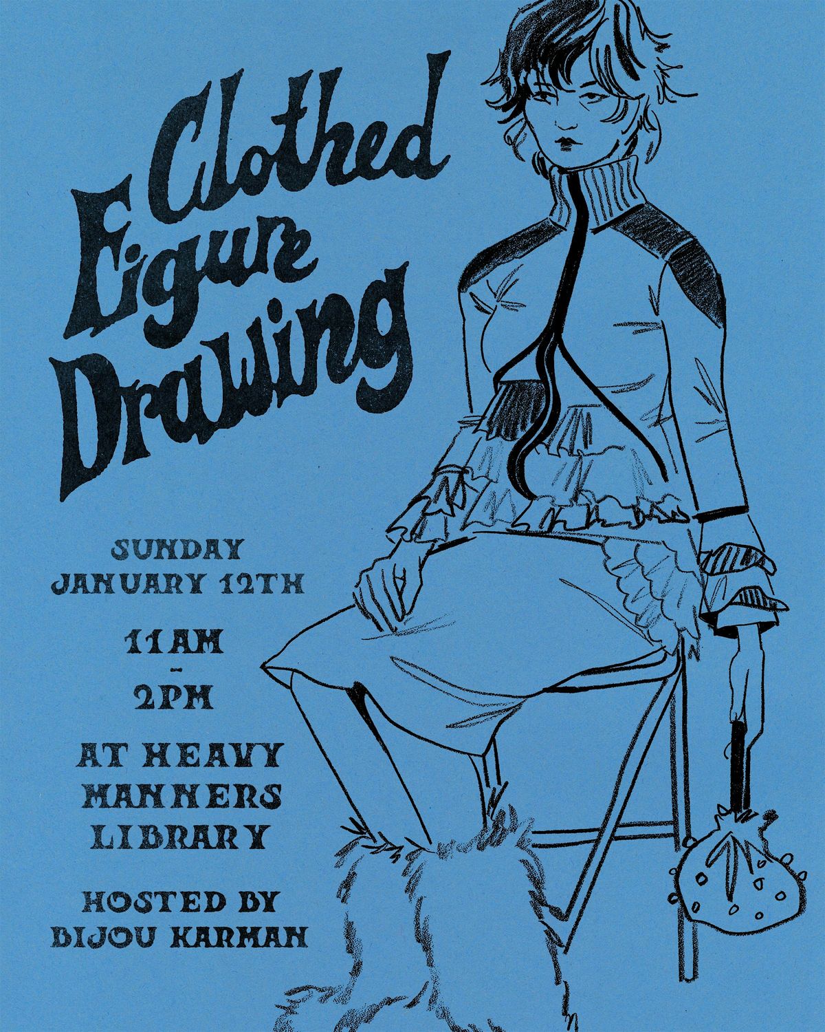 Clothed Figure Drawing at Heavy Manners Hosted by Bijou Karman (1/12 ...