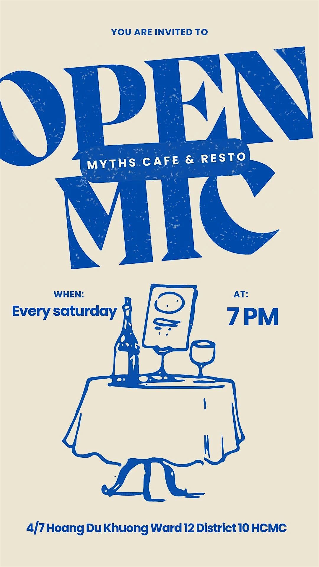 OPEN MIC NIGHT at Myths Cafe & Resto – Unleash Your Talent!, Myths Cafe ...