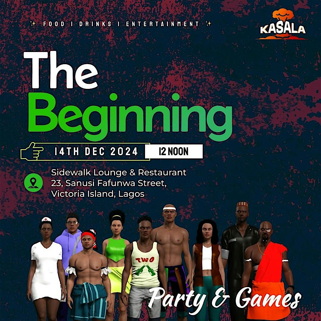 Kasala: The Beginning, Sidewalk Lounge, Lagos, 14 December 2024 | AllEvents