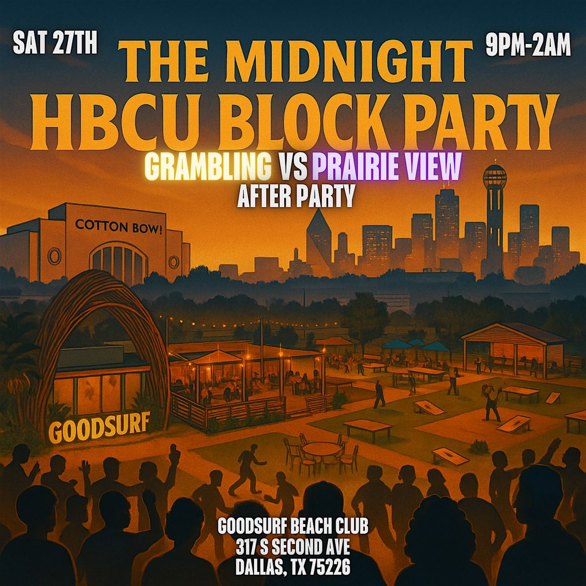 THE MIDNIGHT HBCU BLOCK PARTY, Goodsurf Beach Club, Dallas, 27 ...