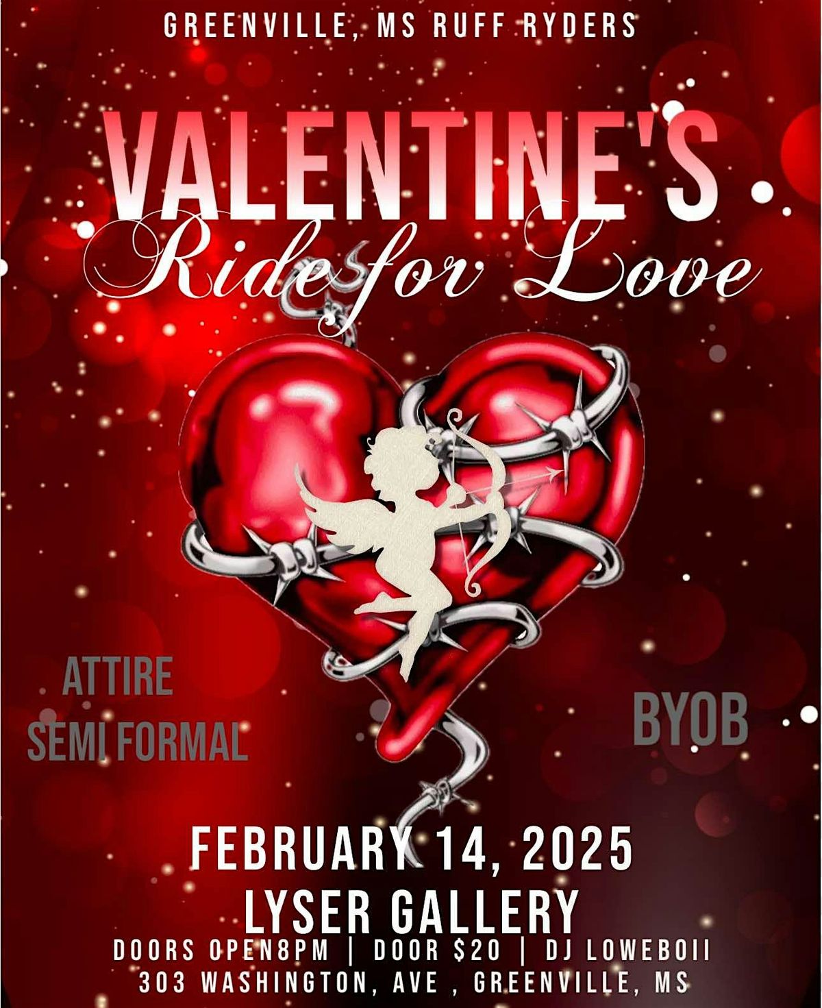 Valentines Ride for Love Ball, Leyser Gallery, Greenville, 14 February ...