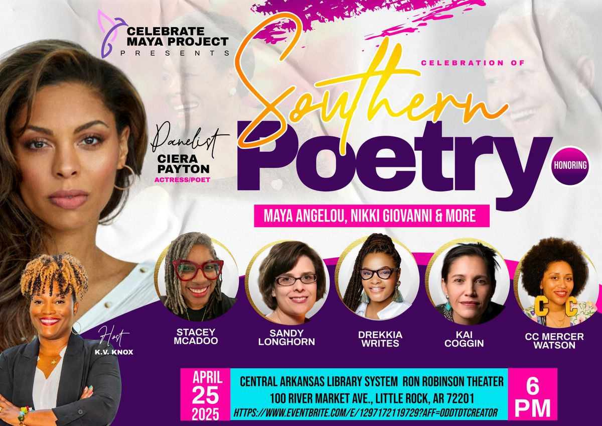 Celebrating Southern Poetry…Remembering Maya, Nikki and More, Ron ...
