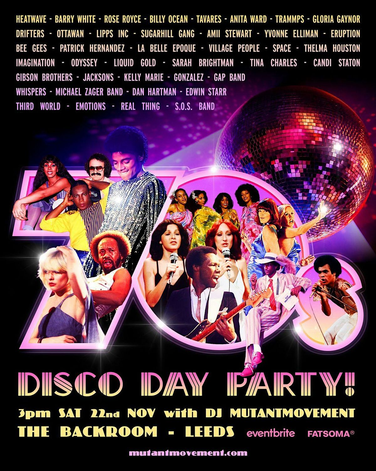 70s Disco Day Party with DJ Mutant Movement, The Backroom, Leeds, 22 ...