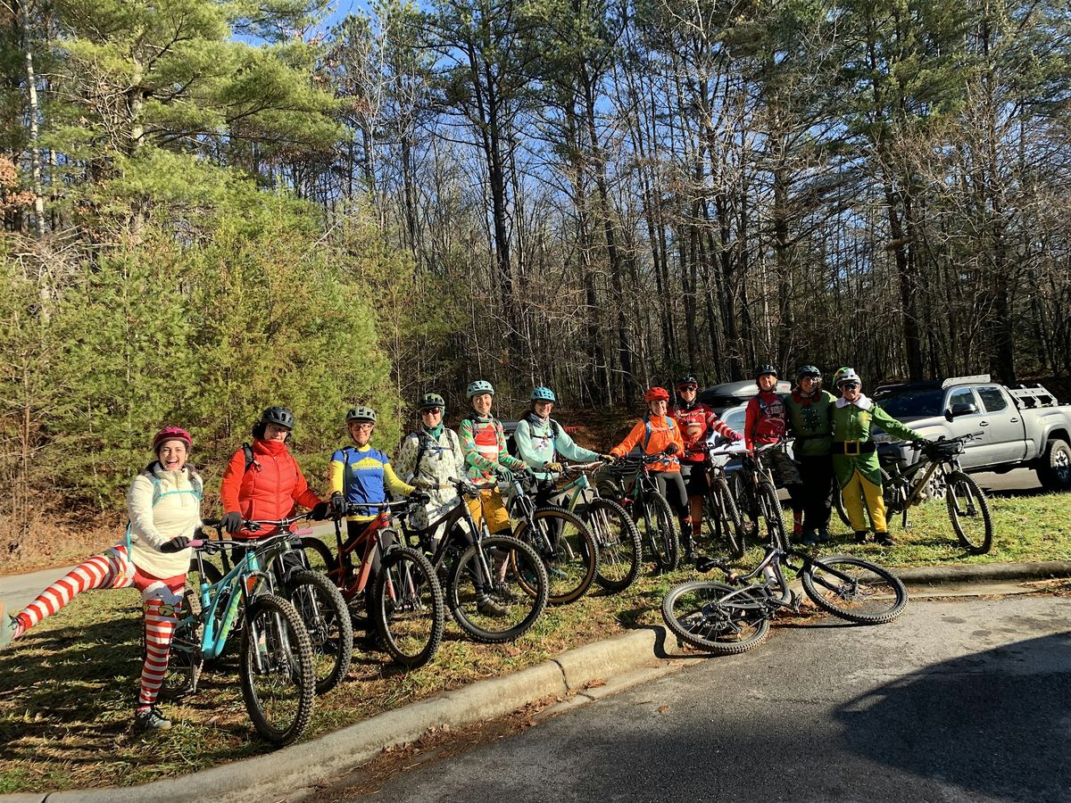December Chill Ride, Explorer Loop trailhead Bent Creek Experimental Forest, Asheville, 14 ...